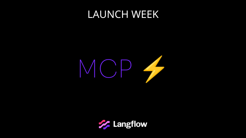 Launch Week Day 1 - MCP ⚡️ | Langflow | Low-code AI builder for agentic and RAG applications
